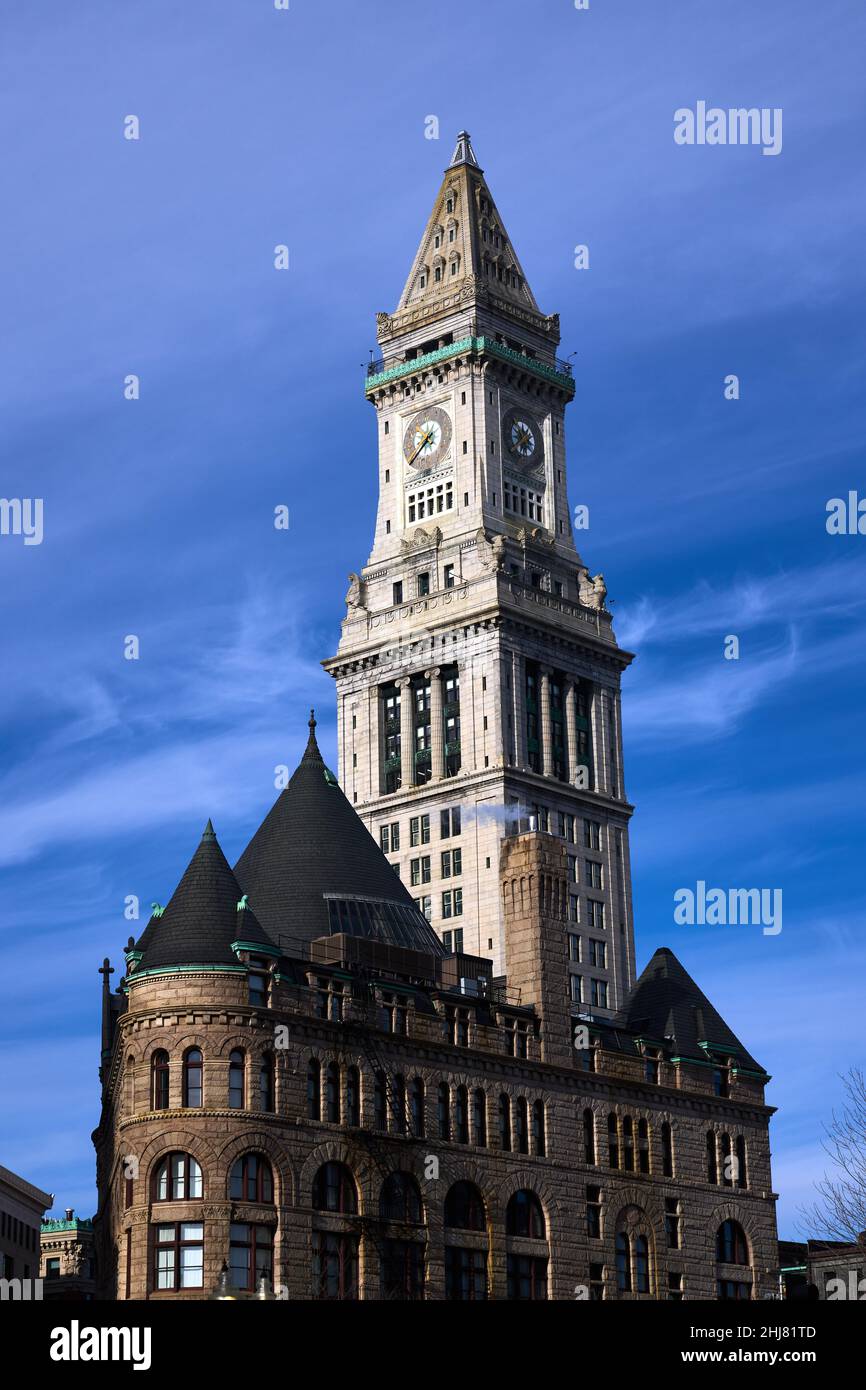 Custom house tower, Boston Stock Photo - Alamy