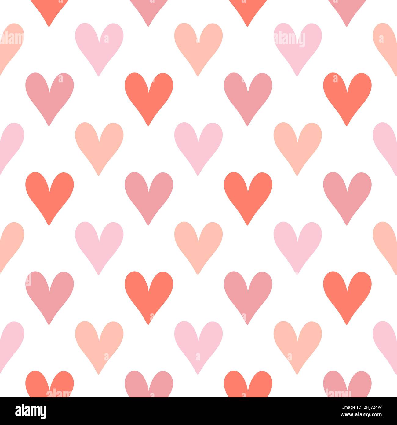 Pink hearts seamless pattern Stock Vector Images - Alamy