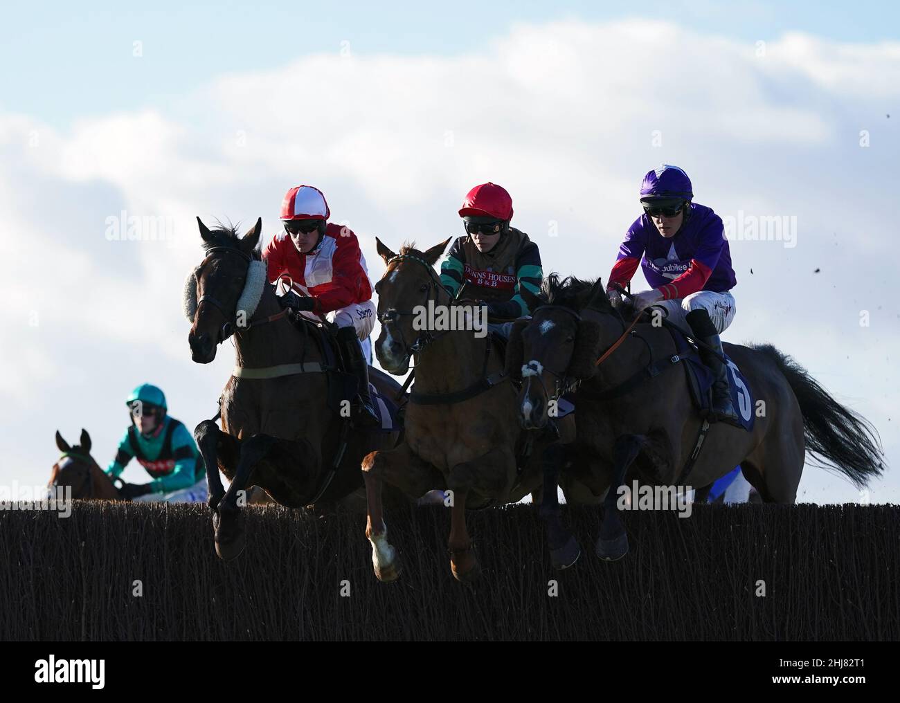 Thomas Wilmott riding Thelongwayaround, Sam Harrison riding Real Armani ...