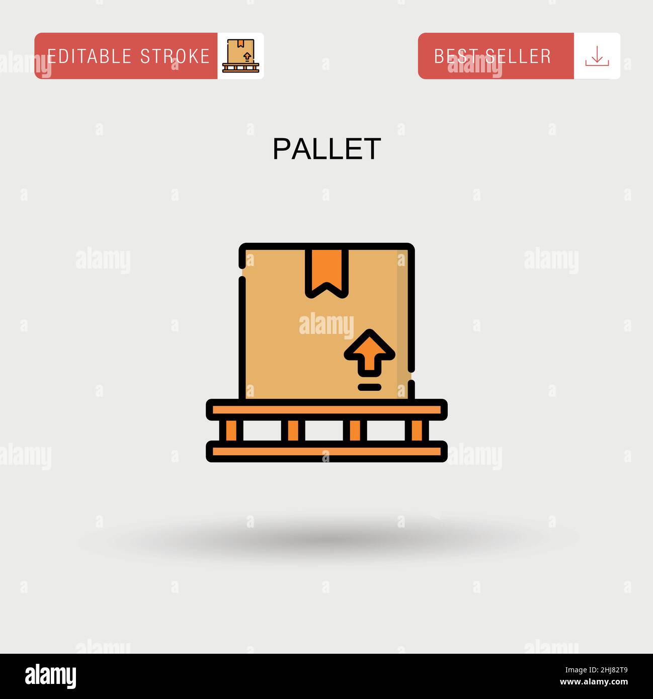 Pallet Simple vector icon Stock Vector Image & Art - Alamy