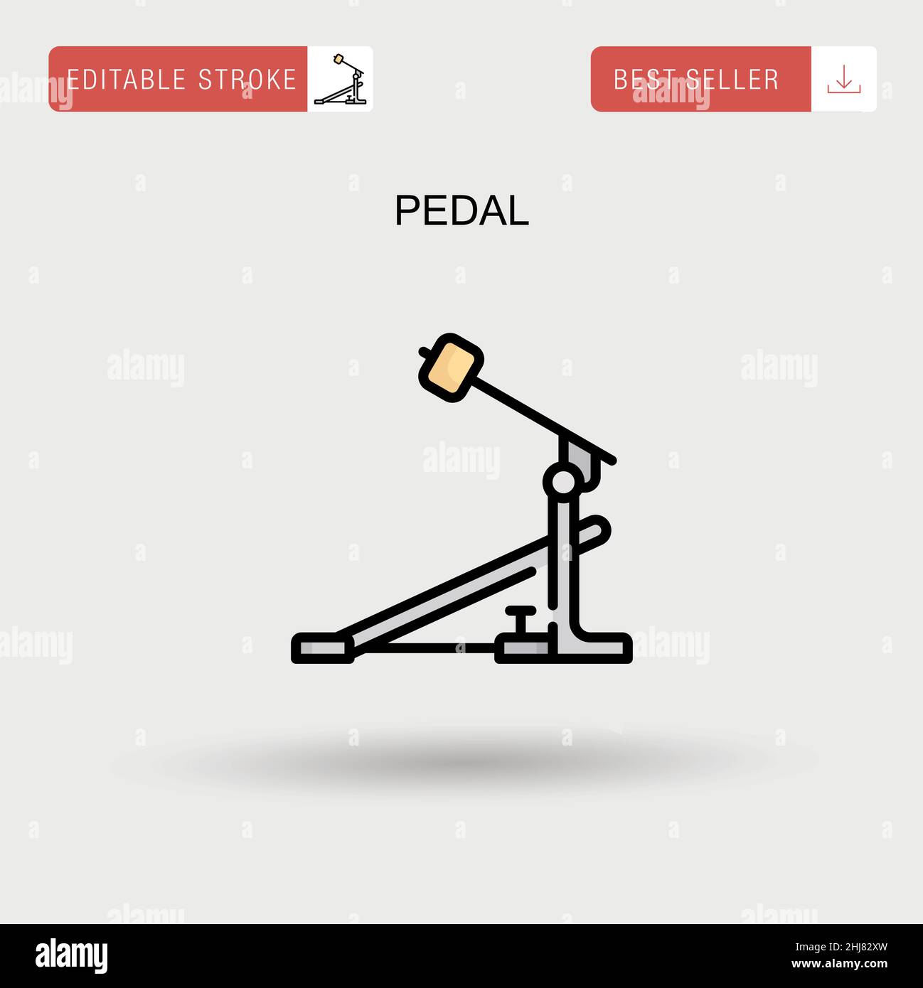 Push break car pedal hi-res stock photography and images - Alamy