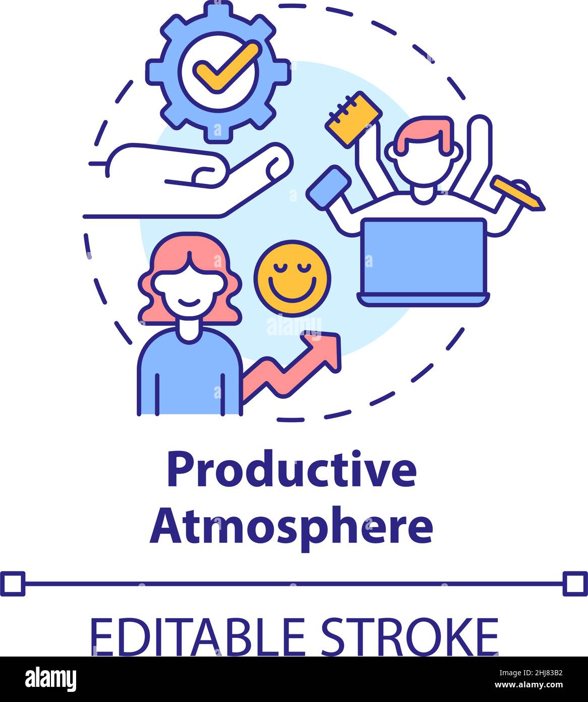Productive atmosphere concept icon Stock Vector Image & Art - Alamy