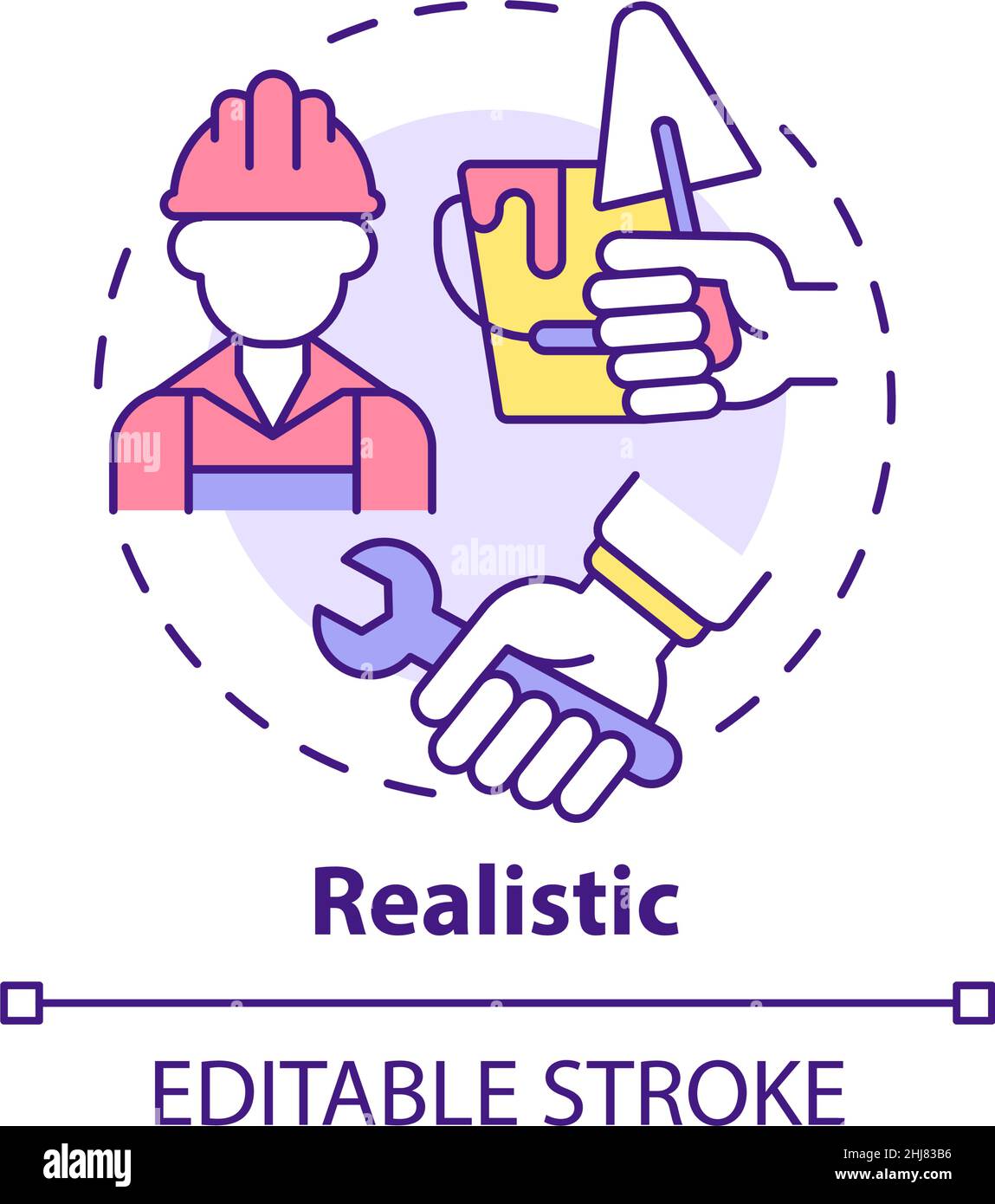 Realistic work environment Cut Out Stock Images & Pictures - Alamy