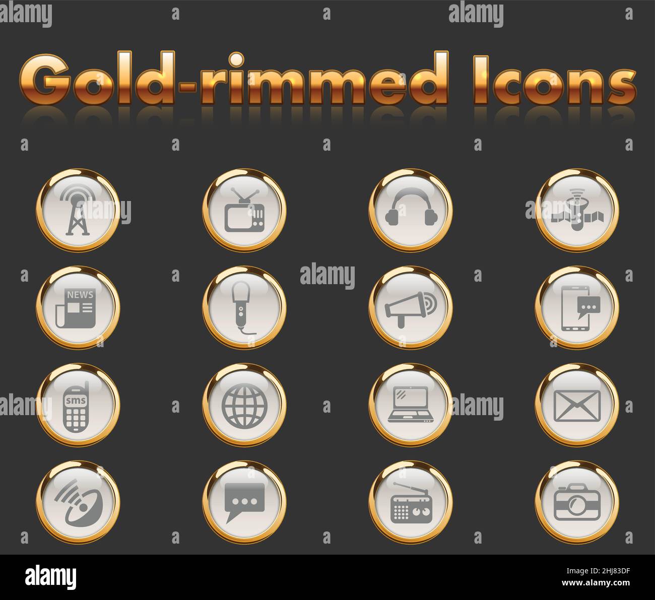 Mass media chat Stock Vector Images - Alamy