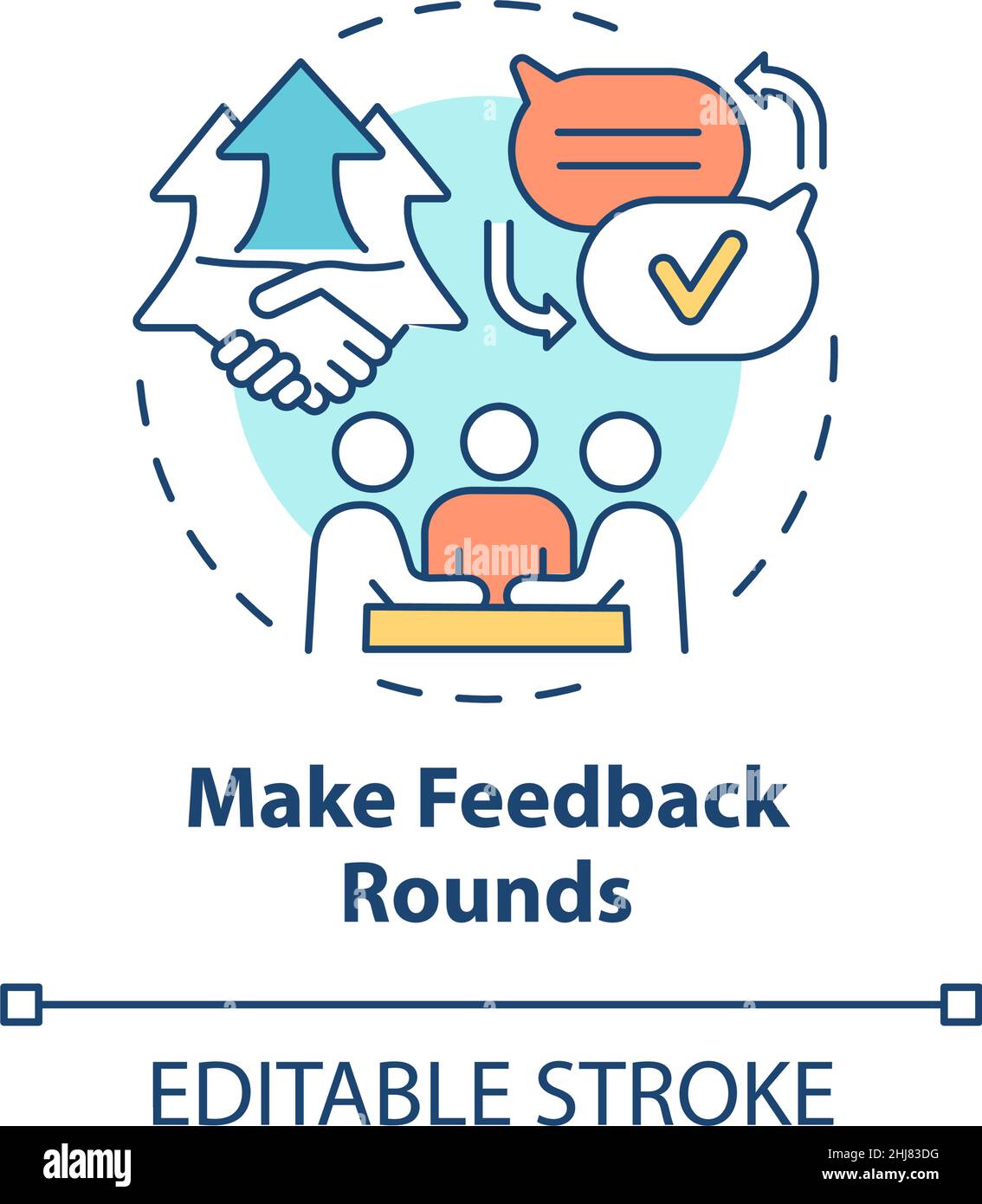 Make feedback rounds concept icon Stock Vector Image & Art - Alamy