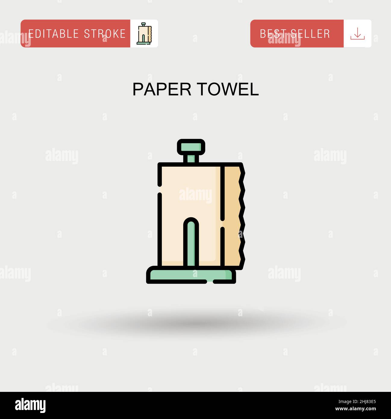 Paper towel Simple vector icon Stock Vector Image & Art - Alamy