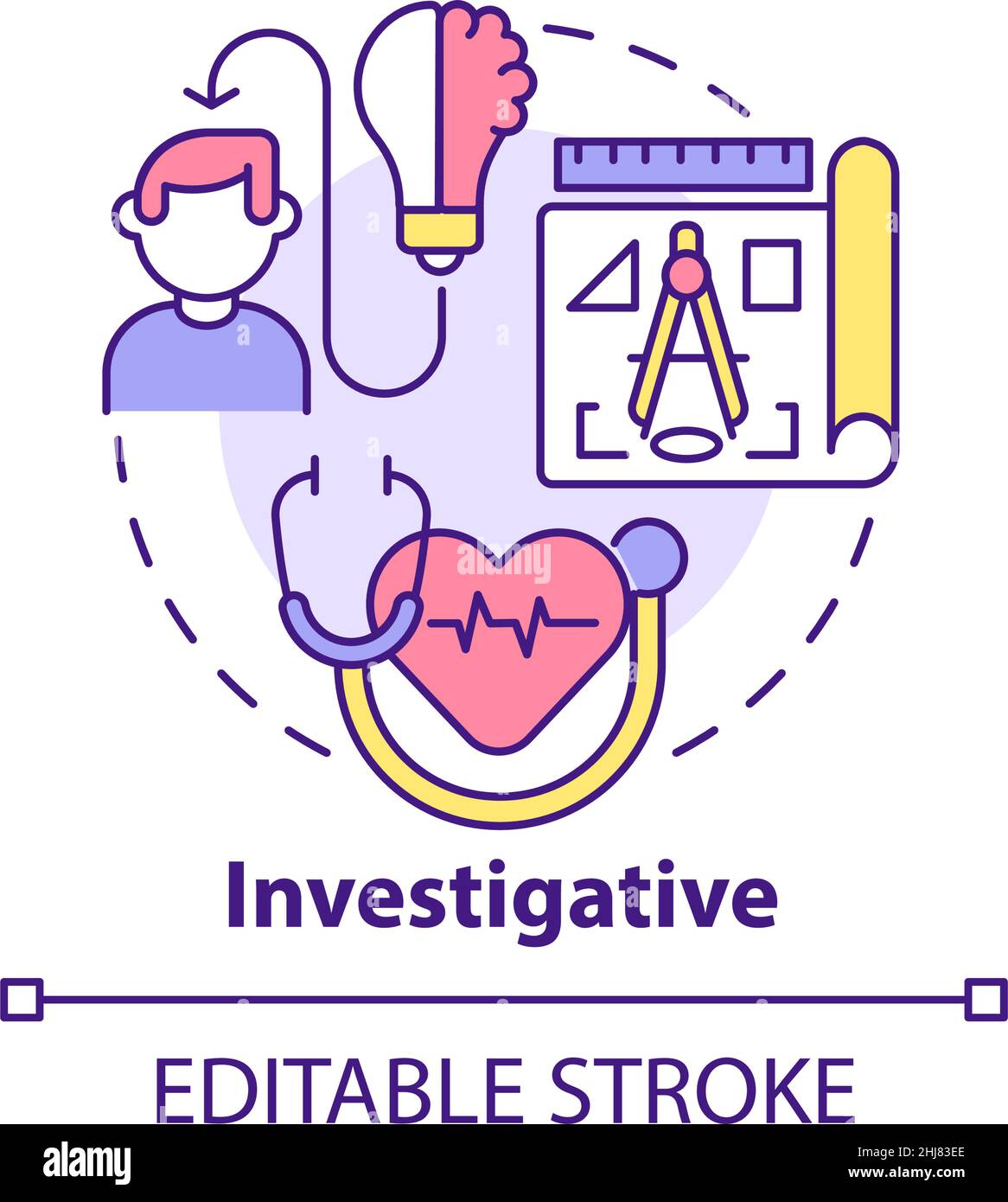 Investigative work Stock Vector Images - Alamy