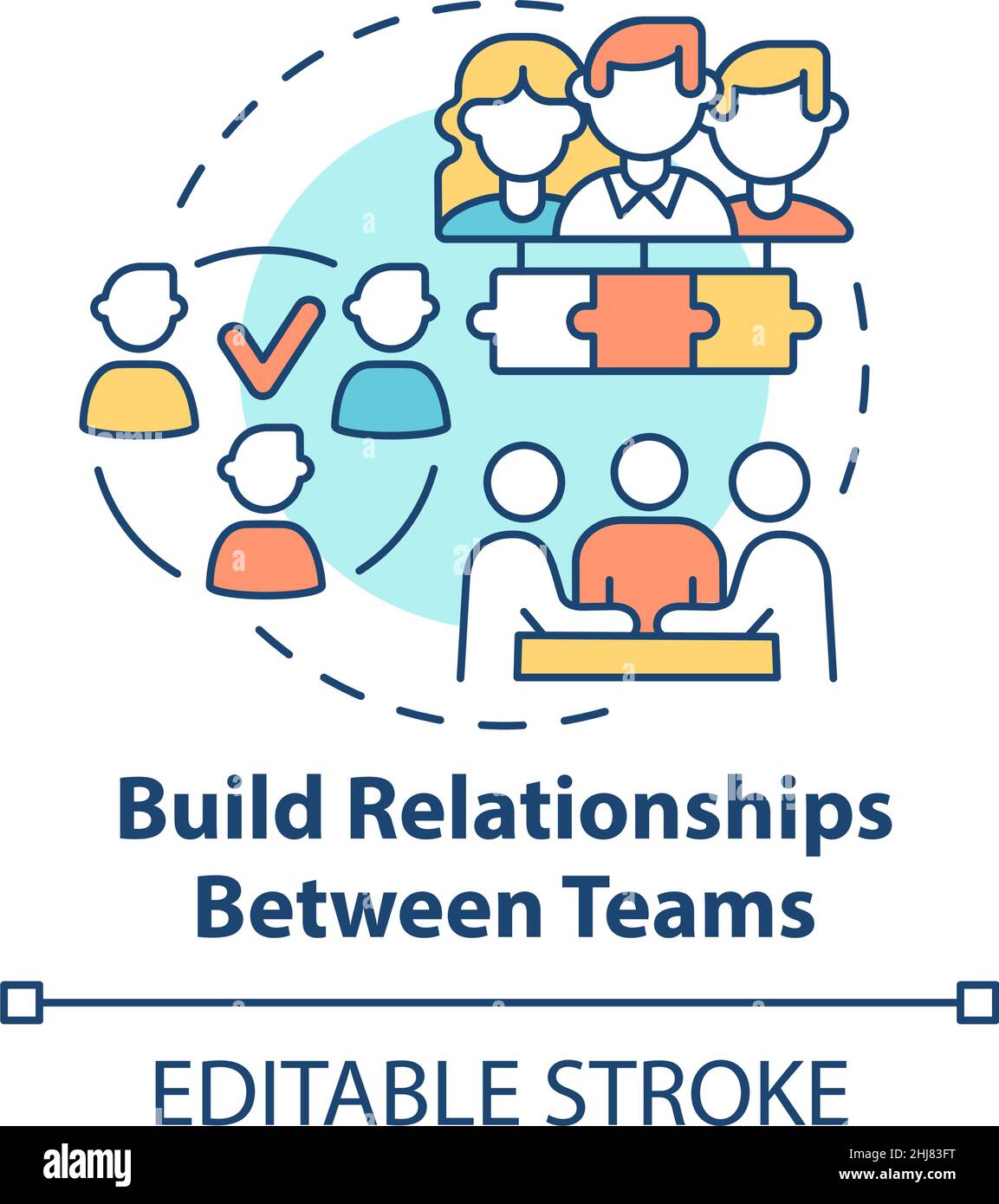 We build relationships Stock Vector Images - Alamy