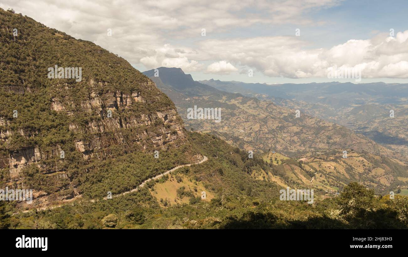Typical Colombian paramo landscape in Choachi Stock Photo - Alamy