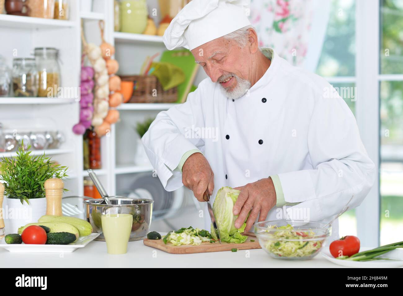Chef cooking in hi-res stock photography and images - Alamy