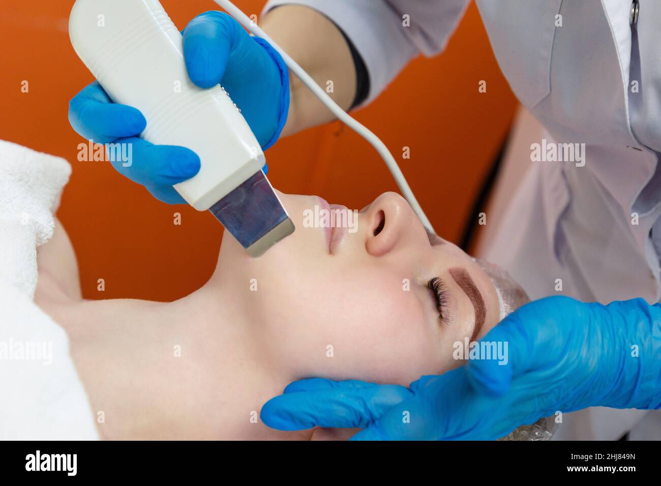 Modern hardware procedures for cleansing the skin of the face Stock ...
