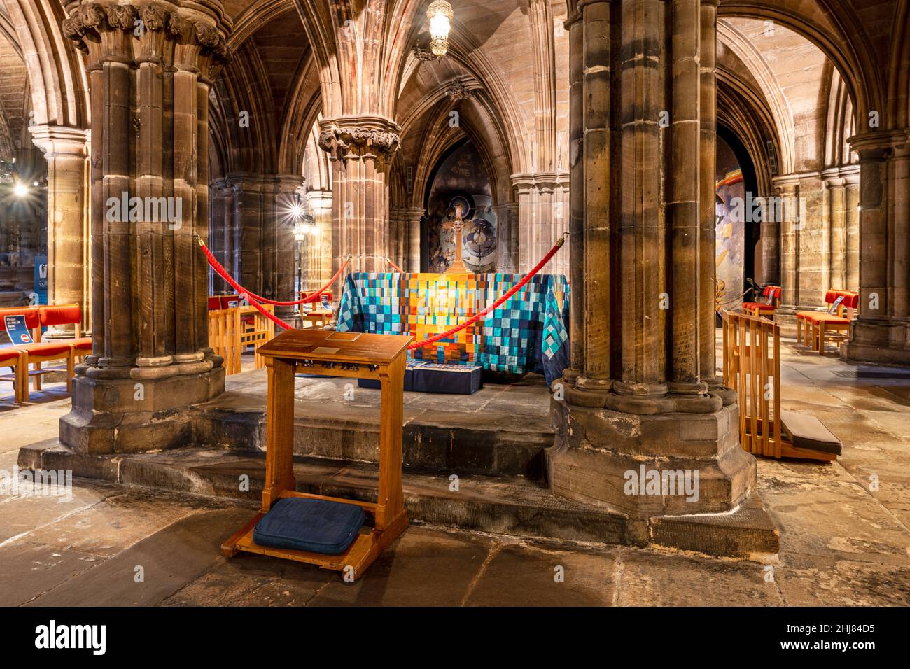 The tomb of St mungo in Glasgow Cathedral, Glasgow, Scotland Stock ...