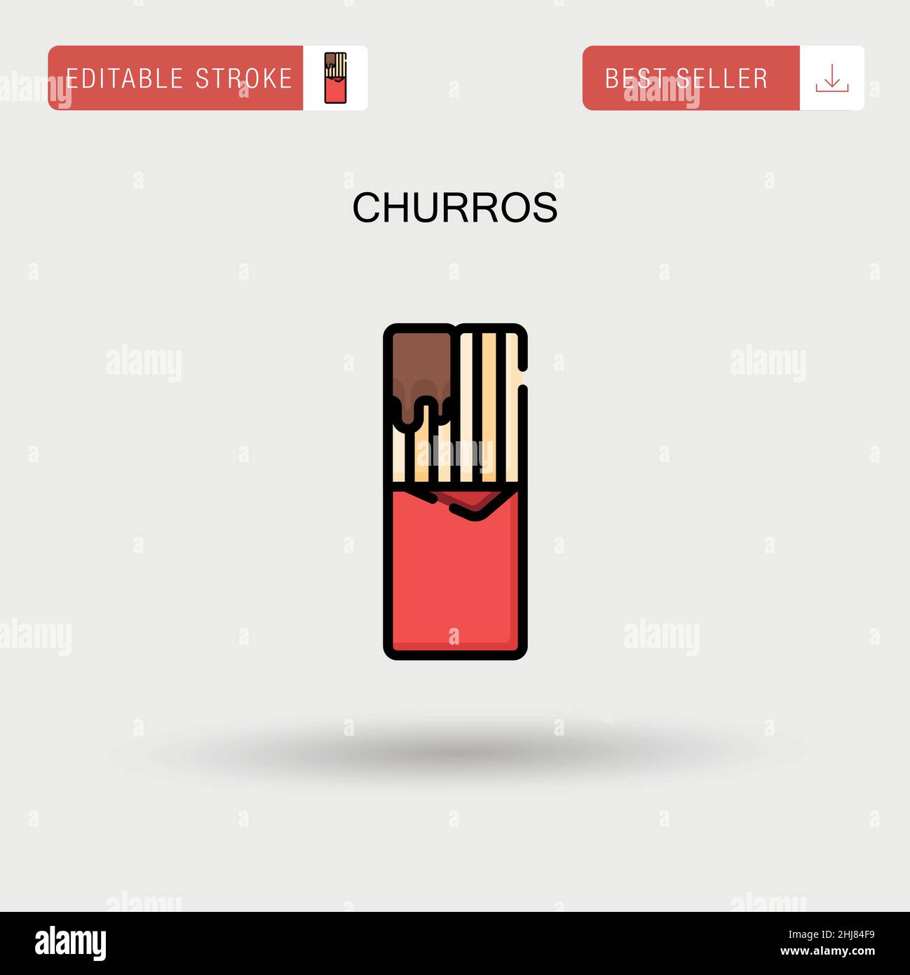 Churros street food Stock Vector Images - Alamy