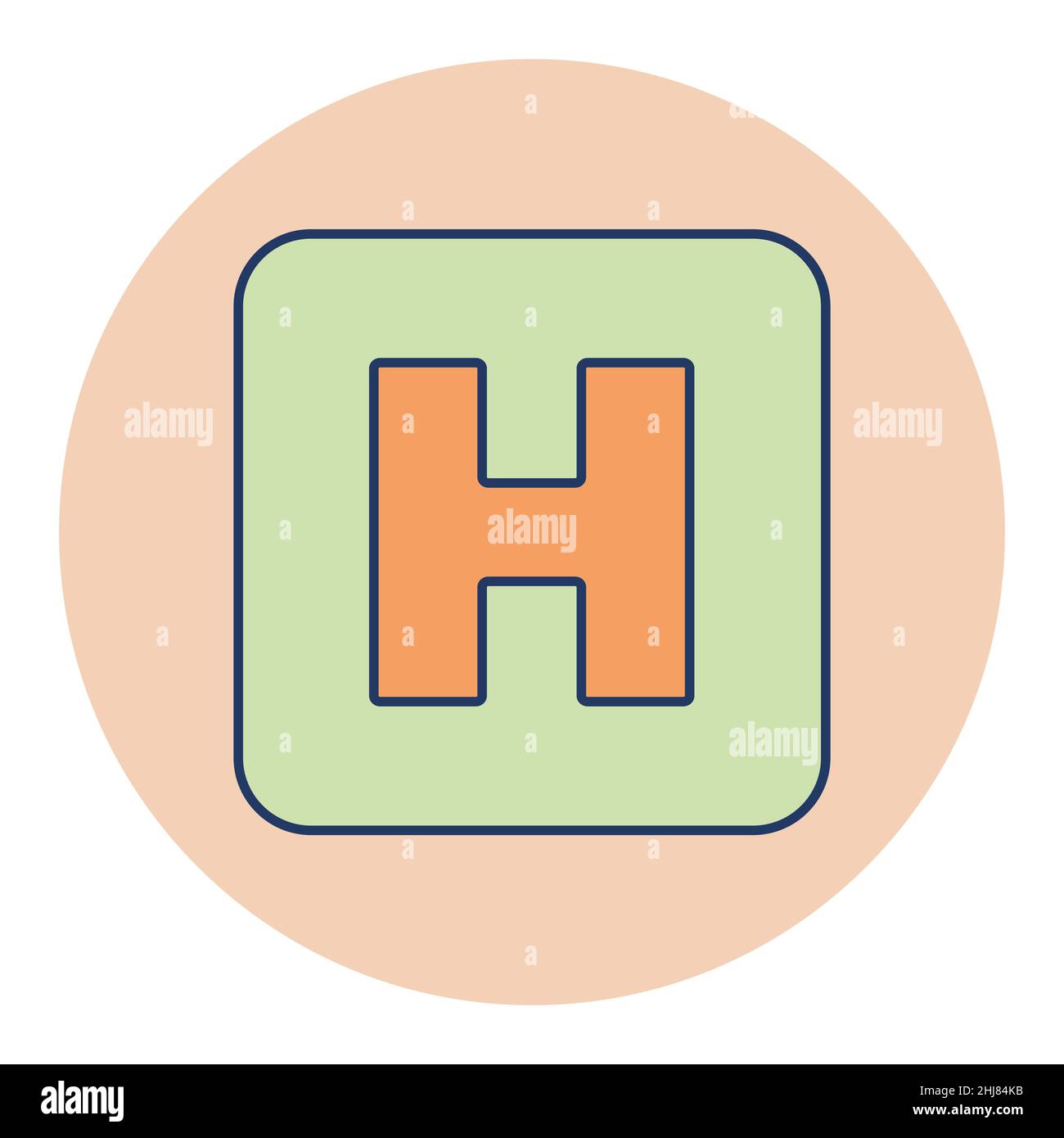 Hospital vector flat icon. Medicine and healthcare, medical support ...