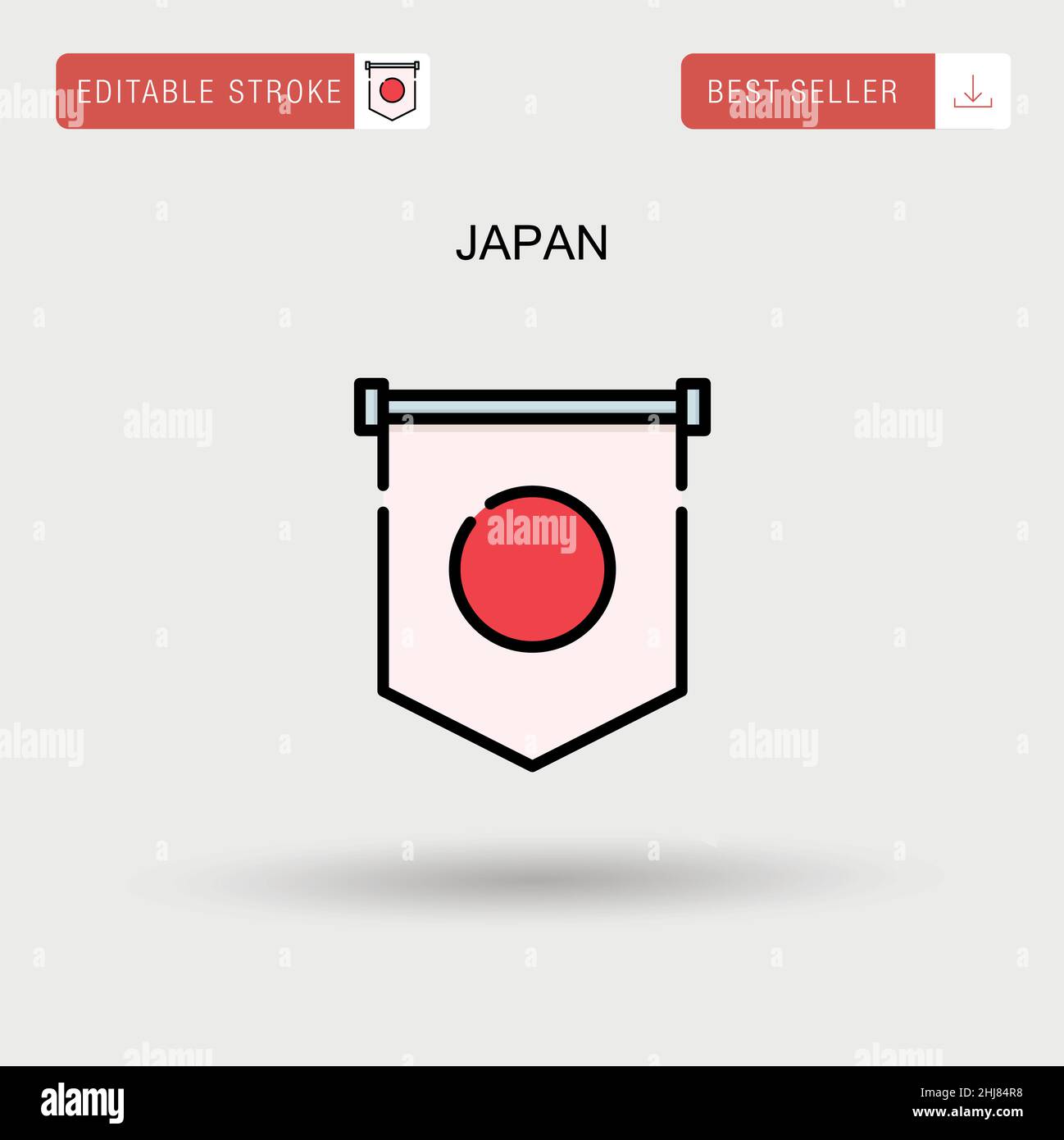 Japan Simple vector icon Stock Vector Image & Art - Alamy
