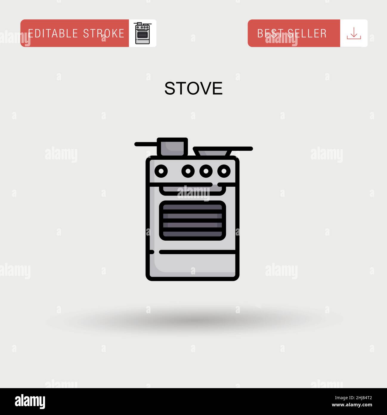 Stove Simple vector icon Stock Vector Image & Art - Alamy