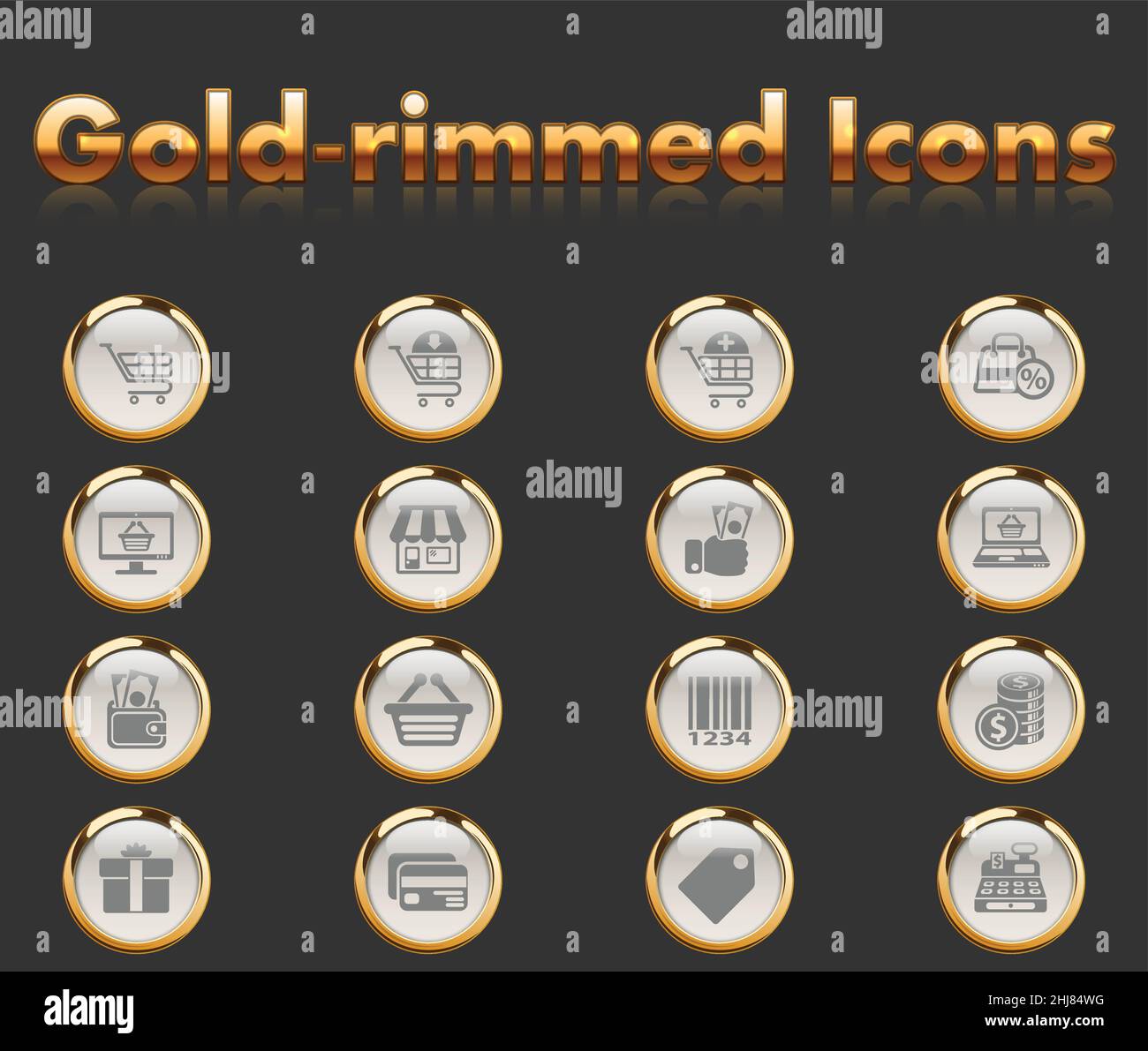 Gold bar rim Stock Vector Images - Alamy