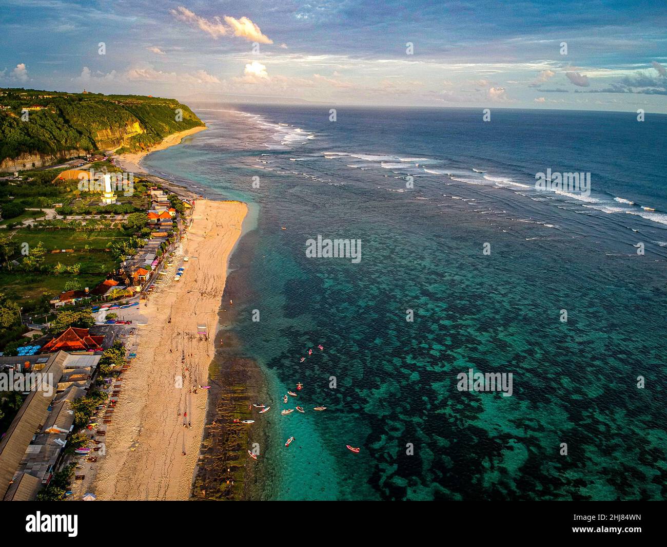 High angle view of Pandawa Beach in Bali Indonesia. Beauty in nature ...