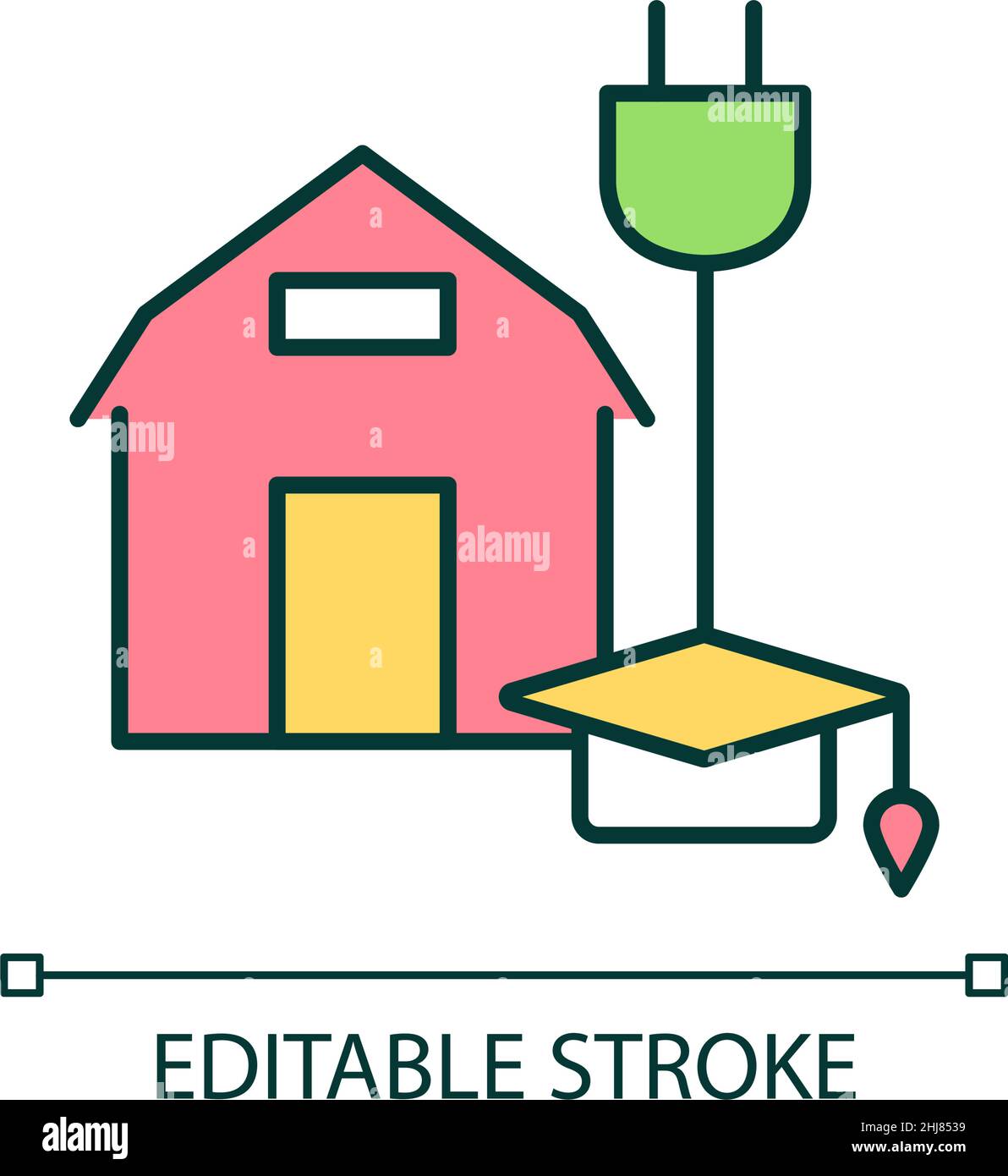 Village electricity Cut Out Stock Images & Pictures - Alamy