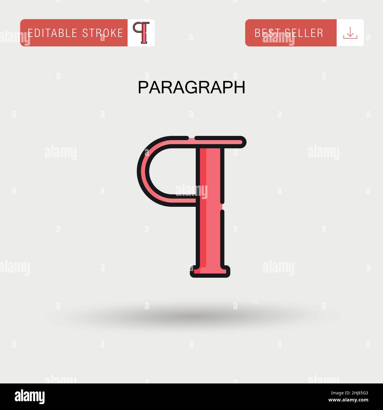 Paragraph Simple vector icon Stock Vector Image & Art - Alamy