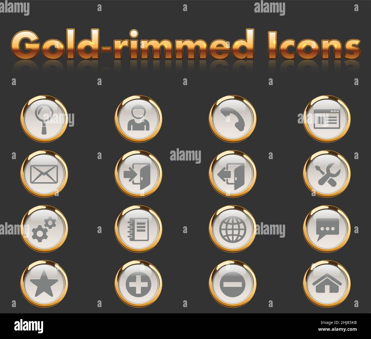 web tools icon set Stock Vector Image & Art - Alamy