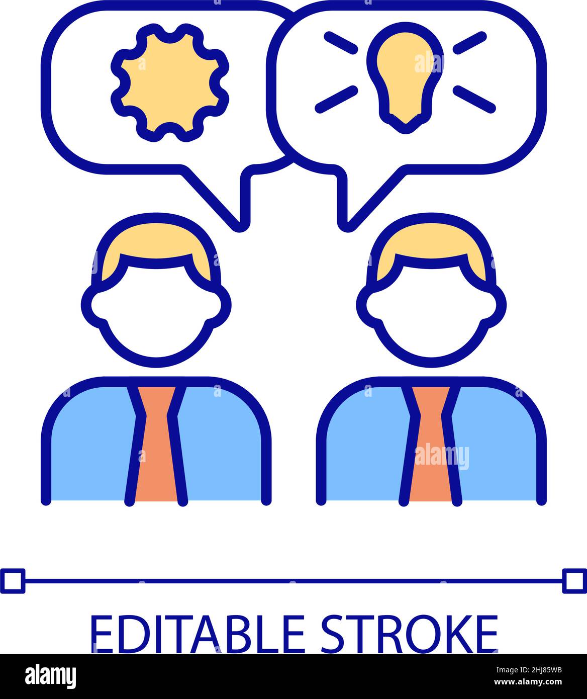 Employee engagement RGB color icon Stock Vector Image & Art - Alamy