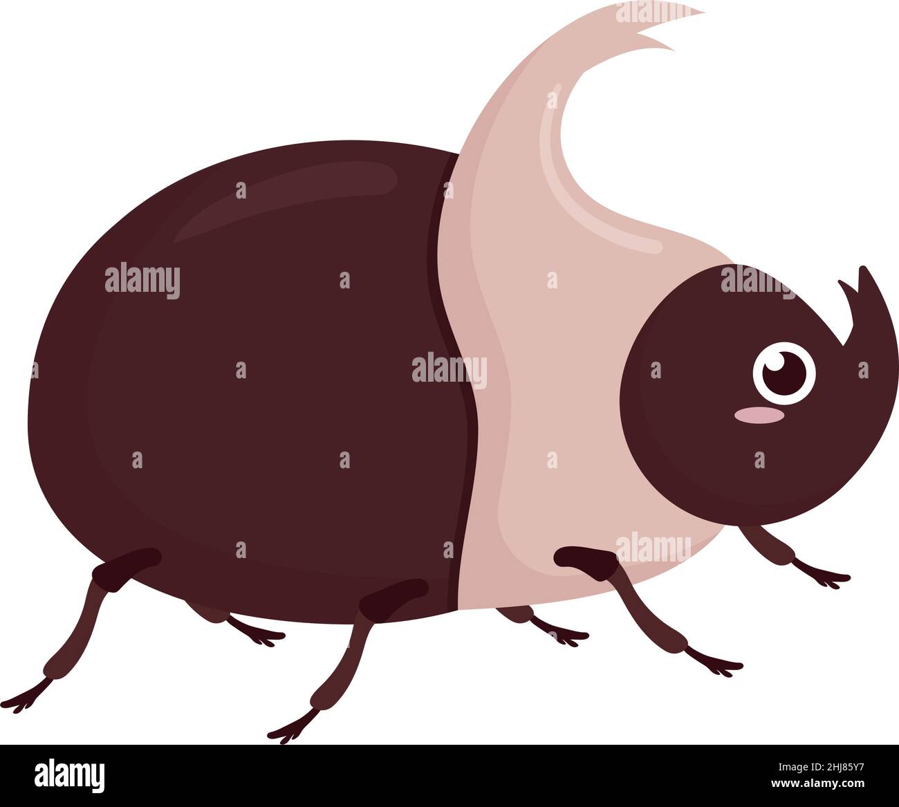 horned beetle design Stock Vector Image & Art - Alamy