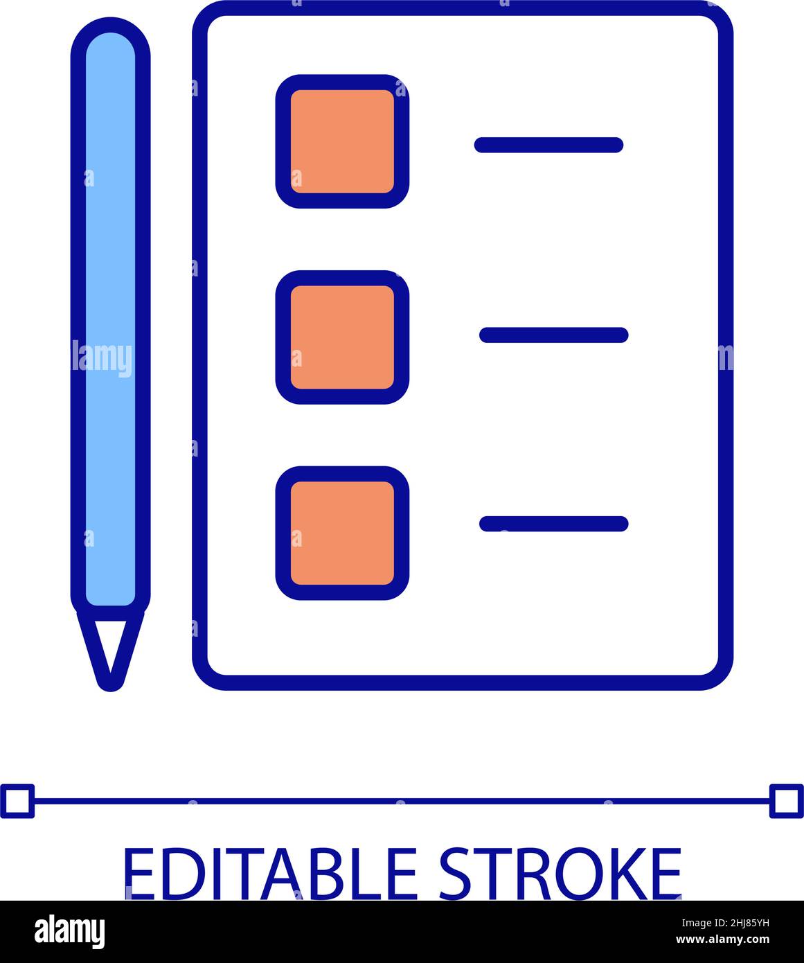Ballot vote pencil Stock Vector Images - Alamy