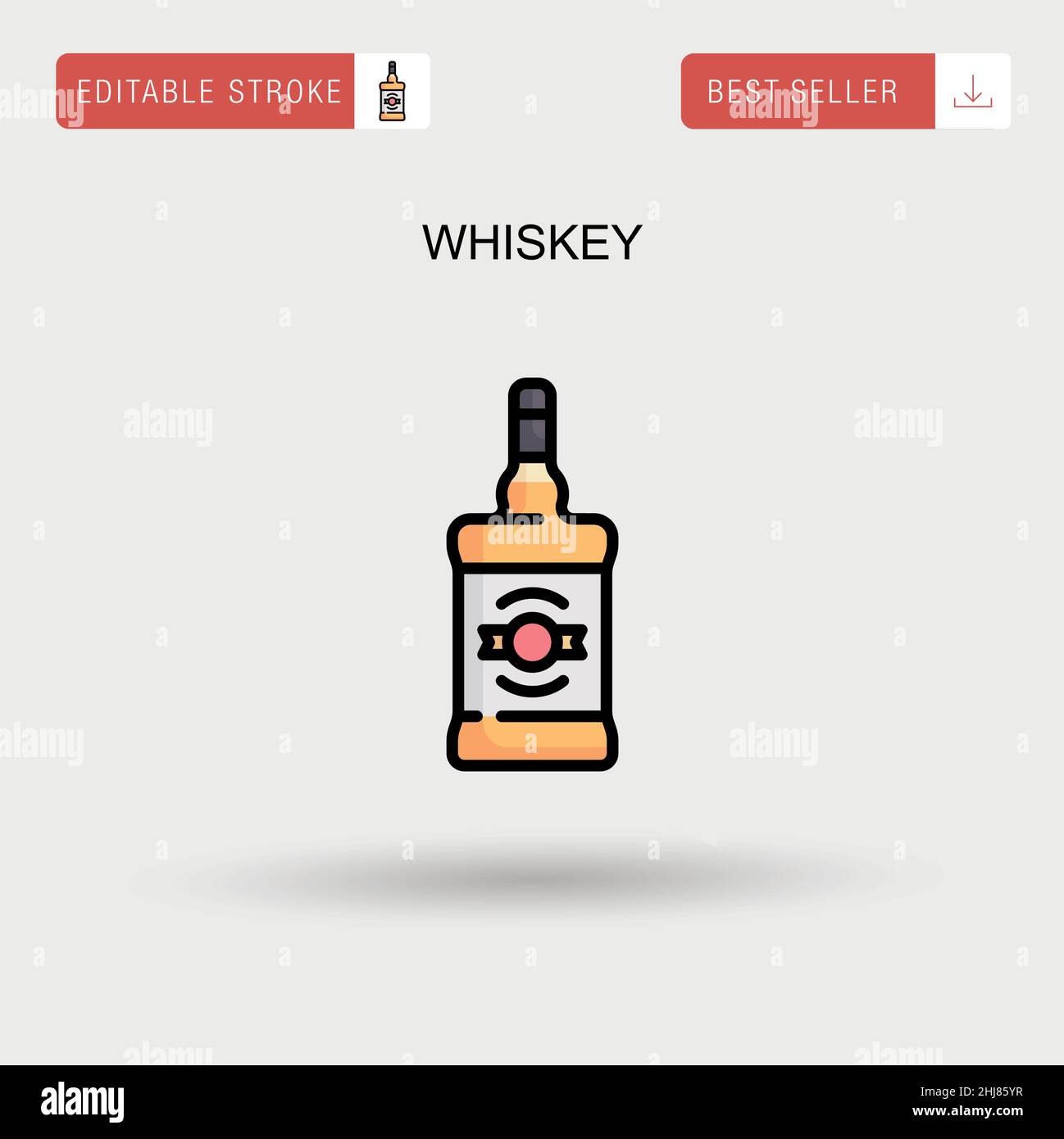 Whiskey Simple vector icon Stock Vector Image & Art - Alamy