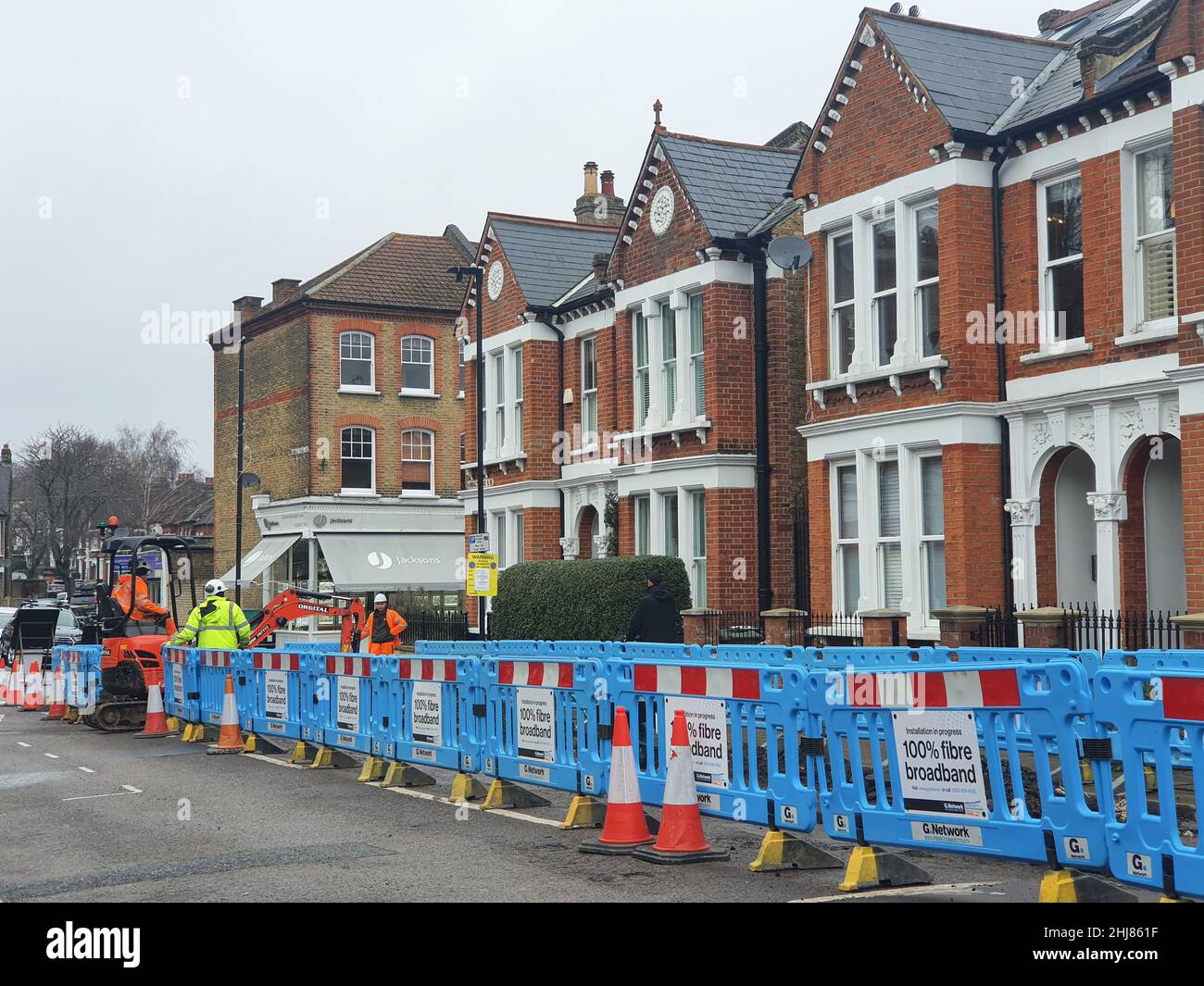 Installing fibre optics hi-res stock photography and images - Alamy