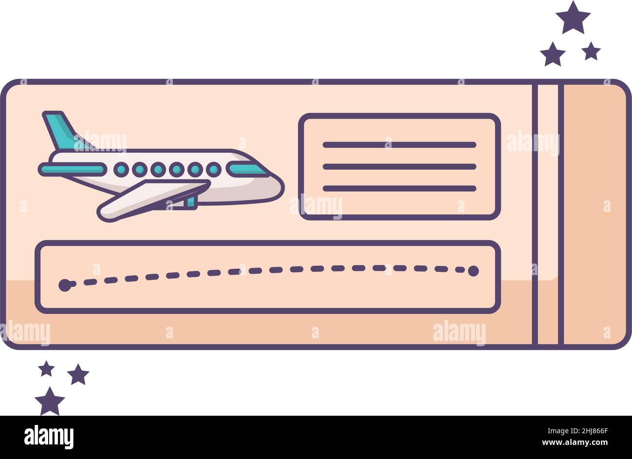airplane ticket design Stock Vector Image & Art - Alamy