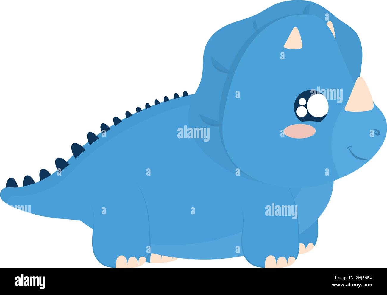 blue triceratops design Stock Vector Image & Art - Alamy