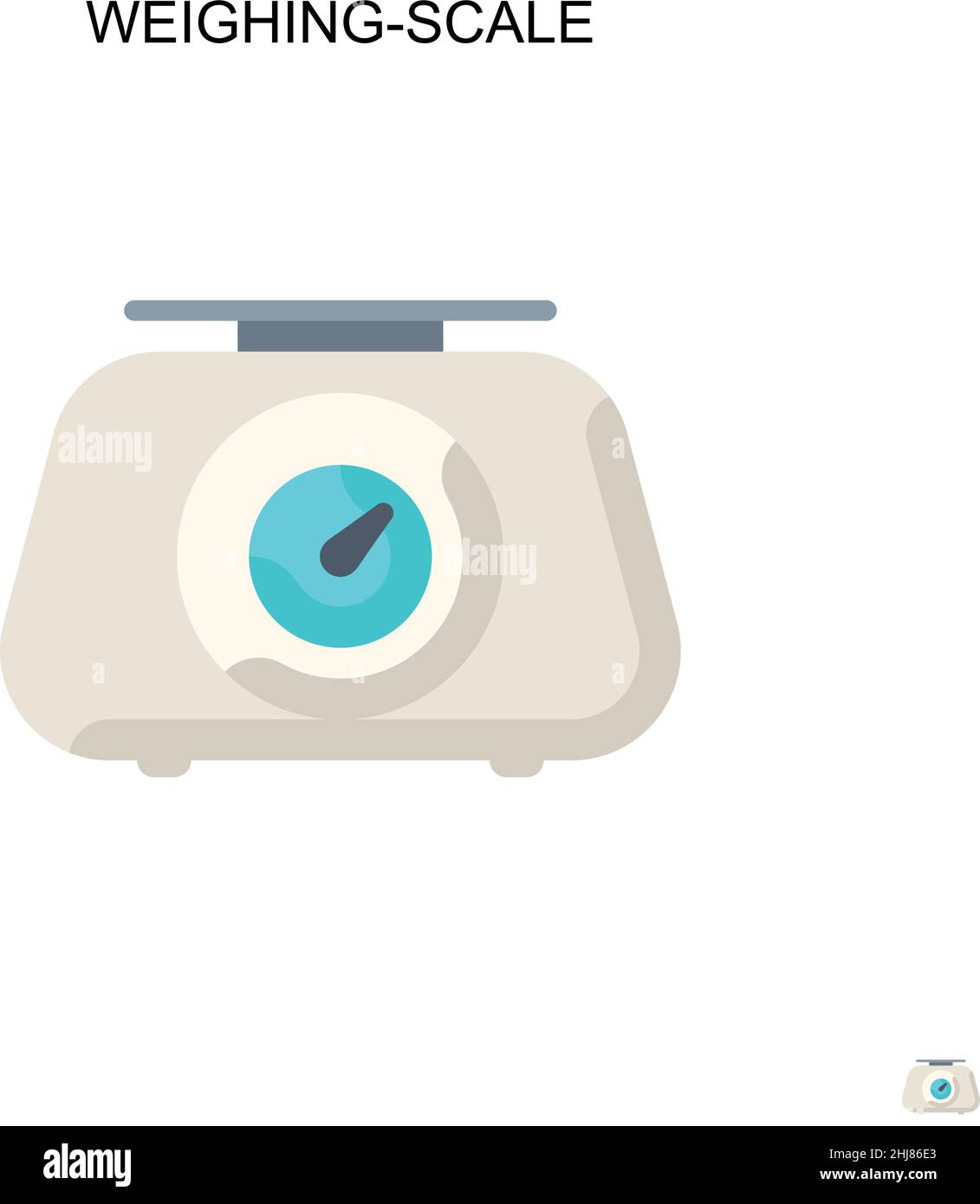 Weighing-scale Simple vector icon. Illustration symbol design template ...