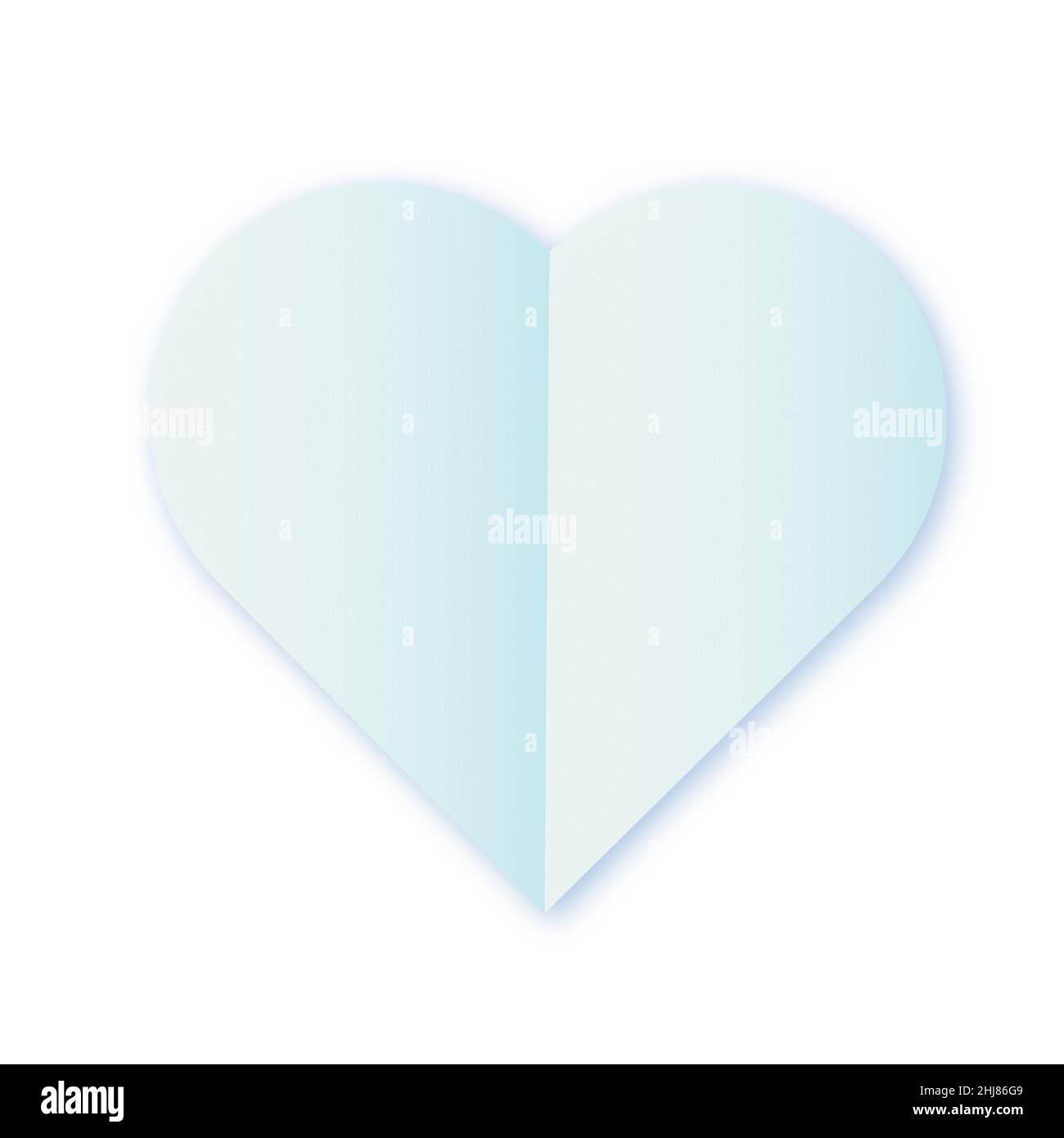 Blue heart icon on white isolated background Stock Vector Image & Art ...