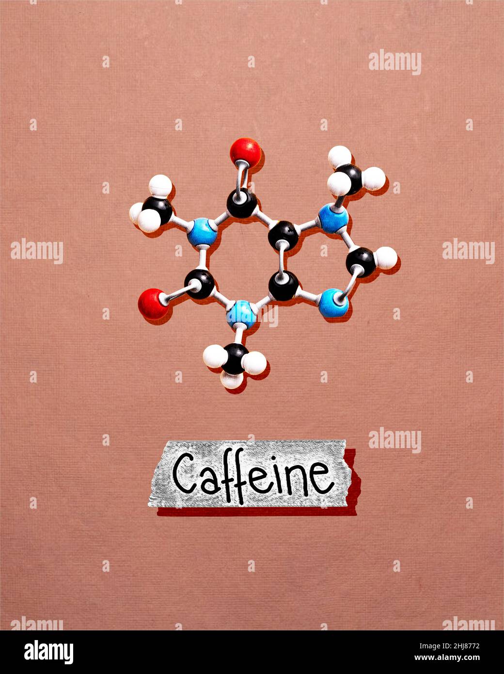Coffee caffeine chemical structure hi-res stock photography and images ...