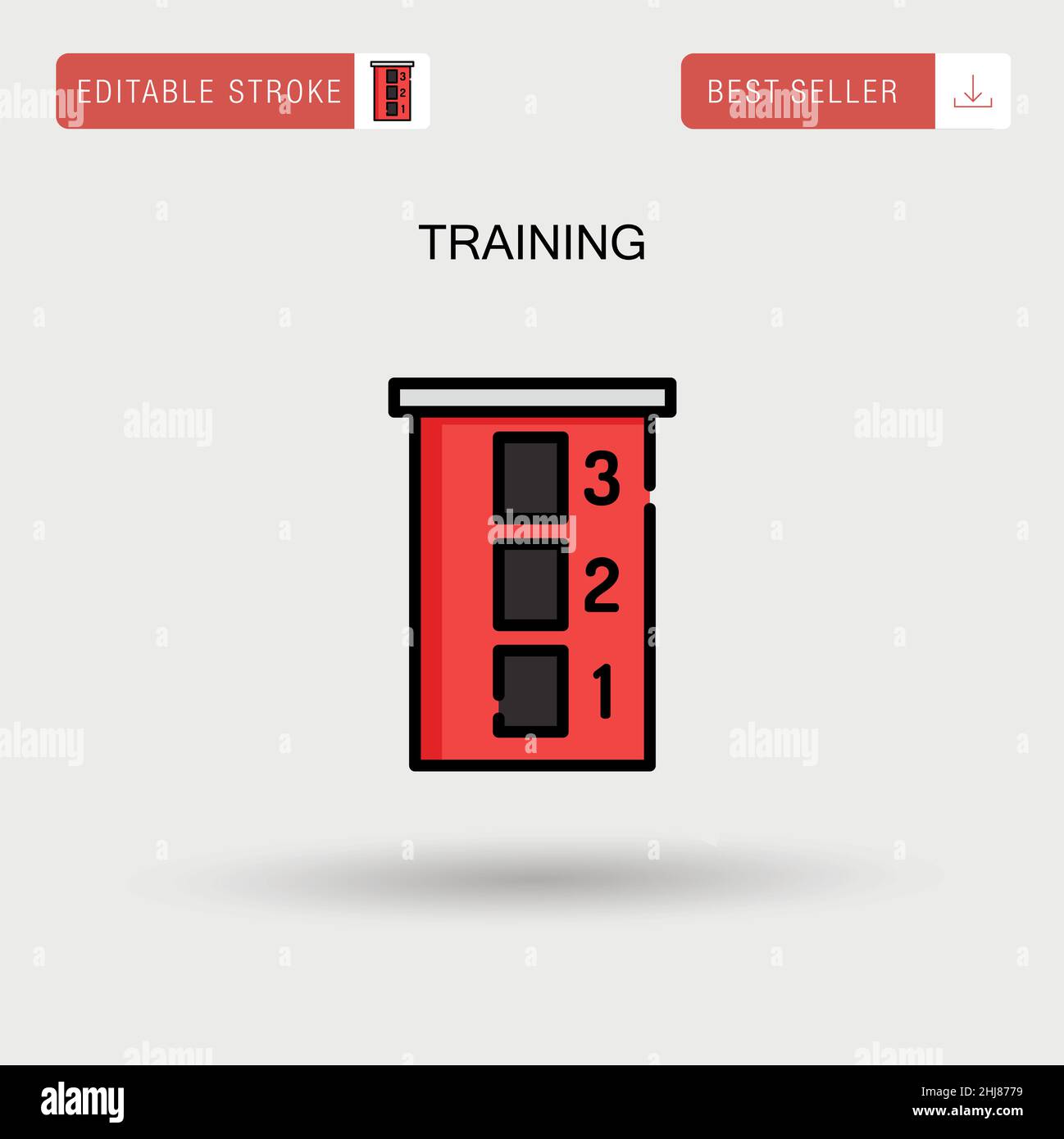 Training course icon black hi-res stock photography and images - Alamy