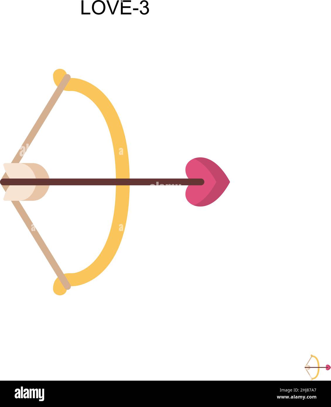 Love-3 Simple vector icon. Illustration symbol design template for web ...