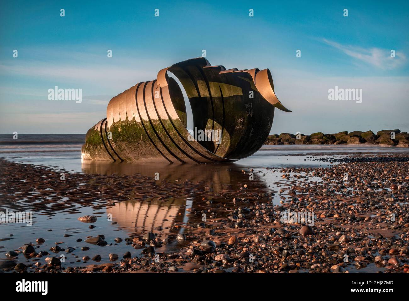 Mary's Shell, Cleveley's beach, UK Stock Photo - Alamy