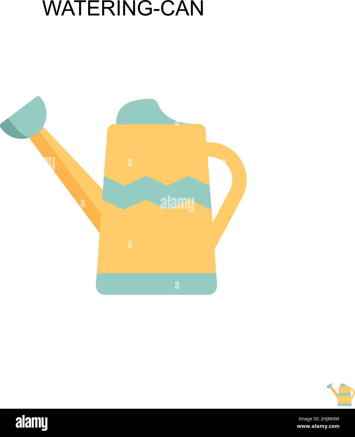 Watering-can Simple vector icon. Illustration symbol design template ...
