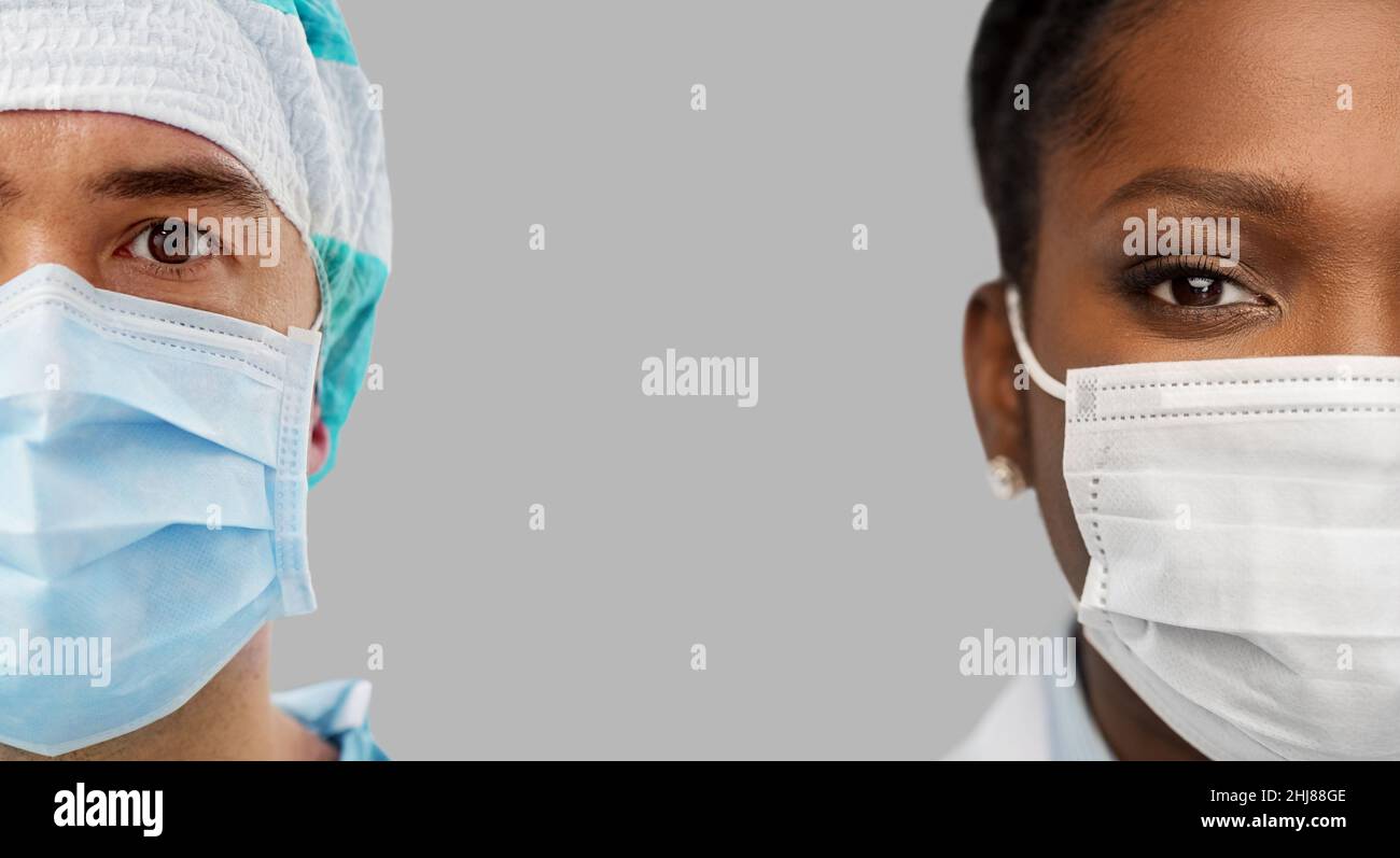 African american doctors with masks hi-res stock photography and images ...