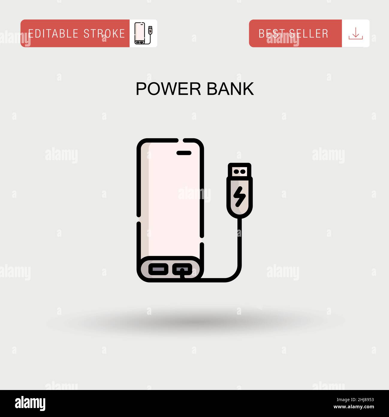 Power bank Simple vector icon Stock Vector Image & Art - Alamy