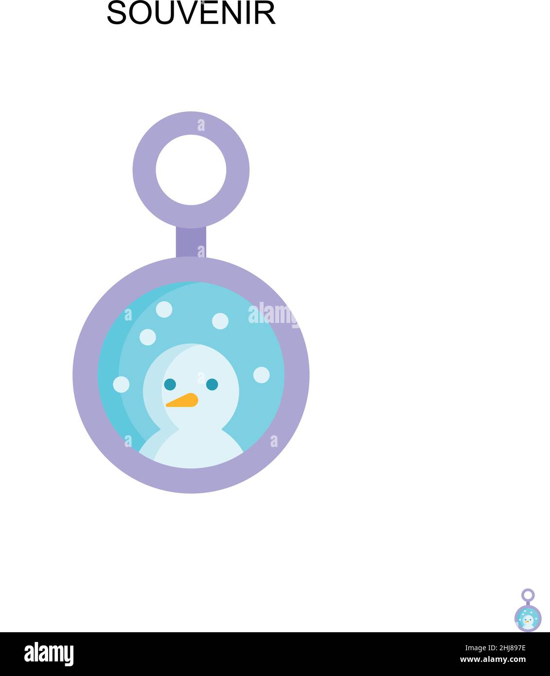 Souvenir Simple vector icon. Illustration symbol design template for ...