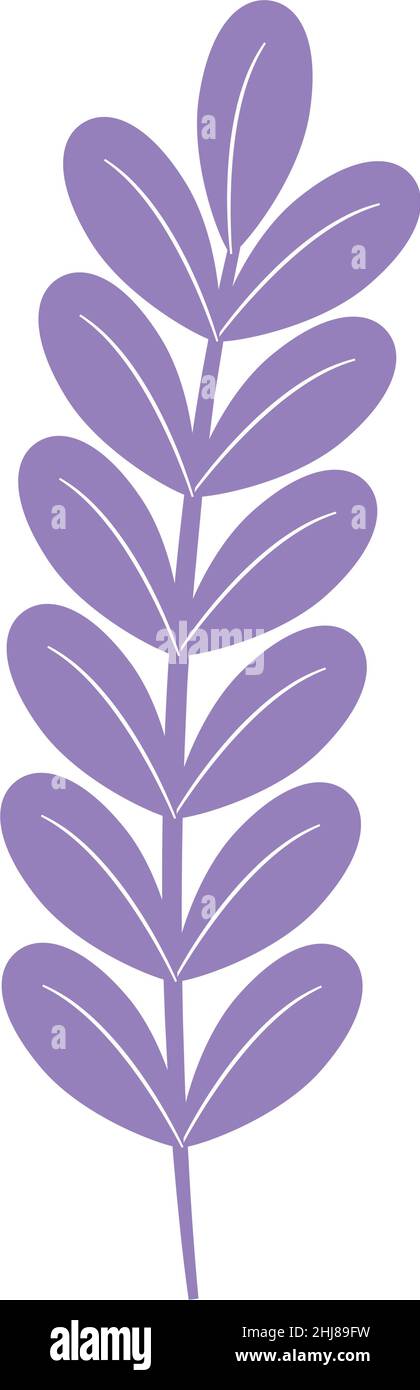purple leaves illustration Stock Vector Image & Art - Alamy