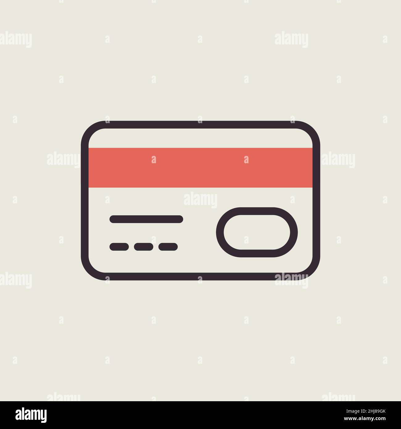 Credit card vector isolated icon. Online payment. Credit debit card ...