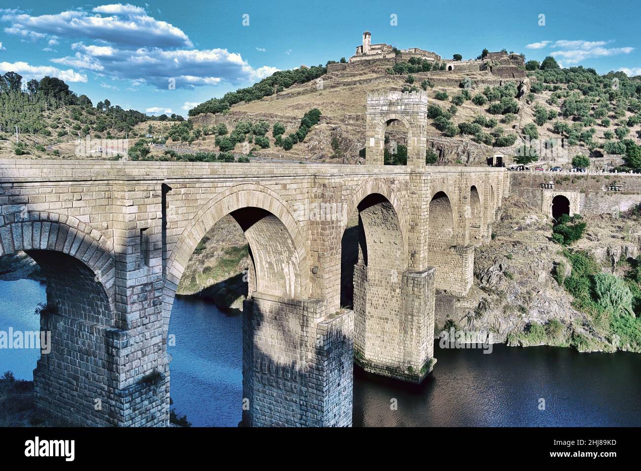 Roman bridge over tagus river hi-res stock photography and images - Alamy
