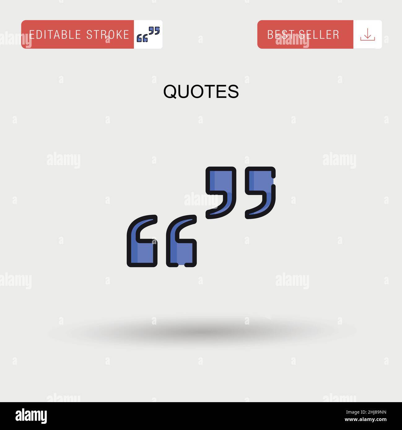 Quotation mark bubble icon quotes hi-res stock photography and images ...