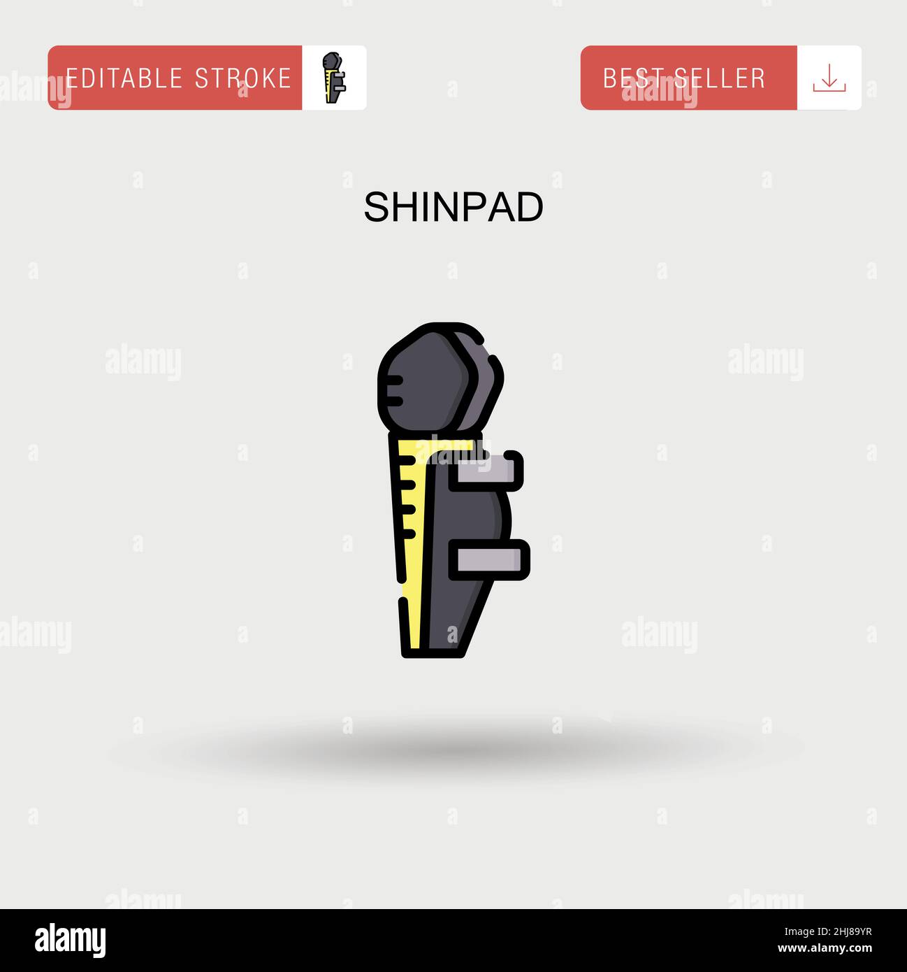 Football shin pads Stock Vector Images - Alamy