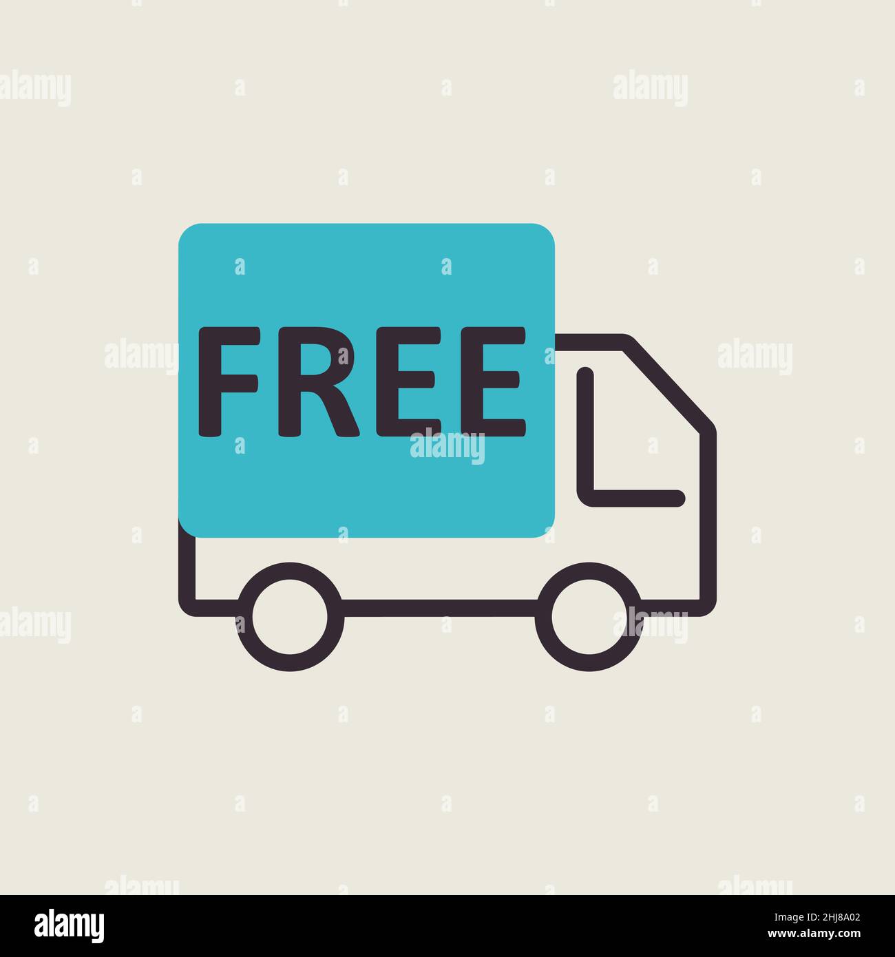 Free shipping icon. E-commerce sign. Graph symbol for your web site ...