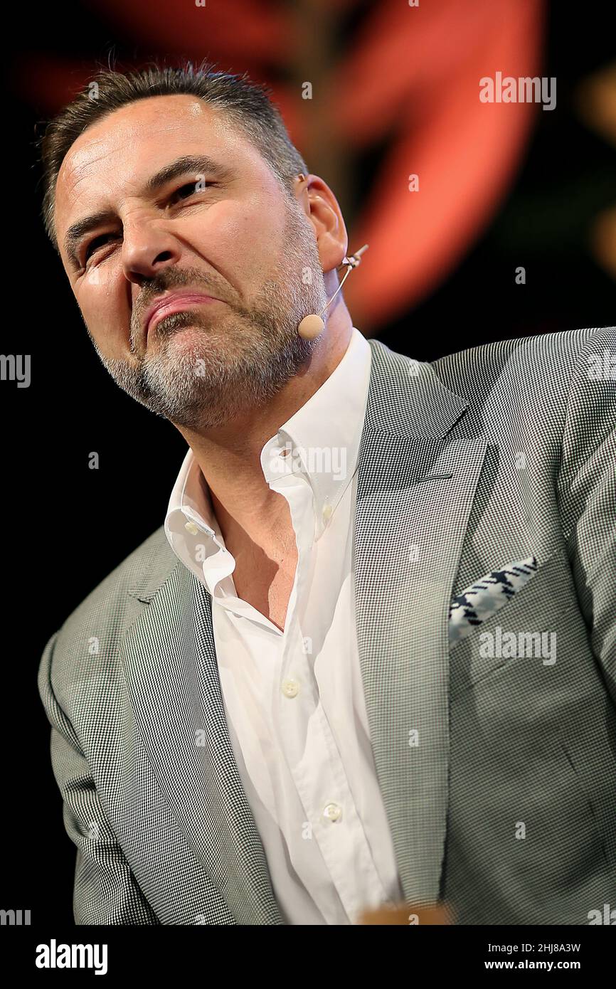 David Walliams at the Hay Festival on the 26th of May 2018. David ...