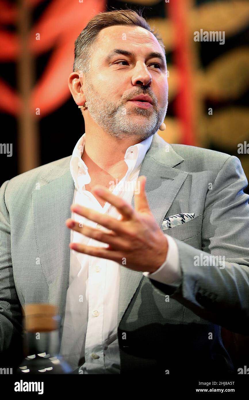David Walliams at the Hay Festival on the 26th of May 2018. David ...